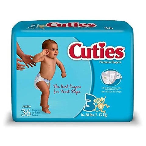 Woot - Cuties Baby Diapers Size : $26.99 ( $50.00 )