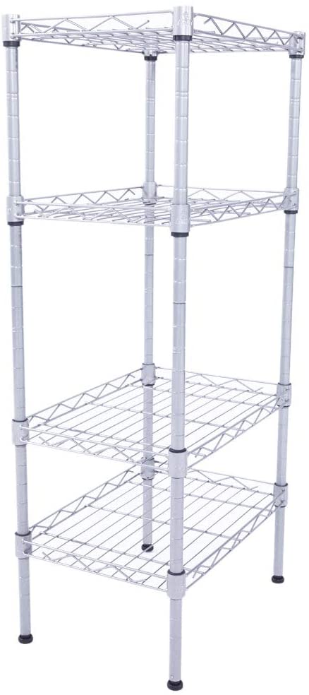 Amazon - 4-Shelf Wire Shelving Unit, 243 lb. Load Capacity per Shelf ...