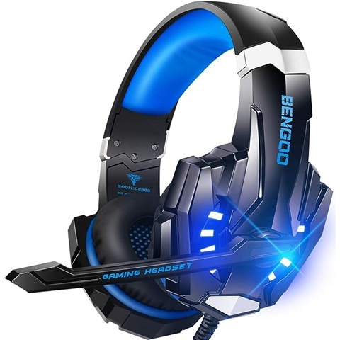Amazon - BENGOO G9000 Stereo Gaming Headset for PS4 PC Xbox One PS5 ...