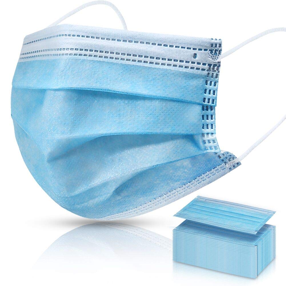 Amazon - Sfavereak 50pcs Disposable Face Mask 3 Layers Safety Masks ...