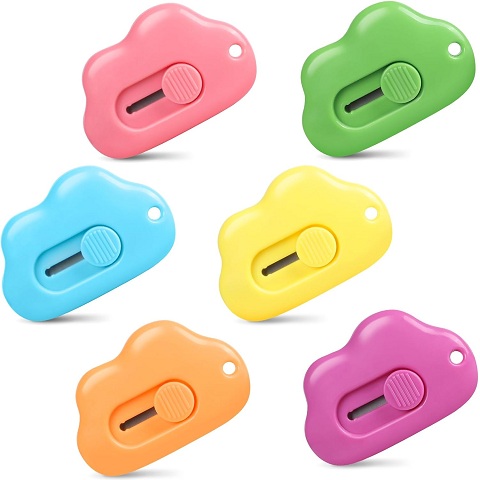 Amazon - Box Cutters, 6 Pack Retractable Letter Opener, Mini Utility ...