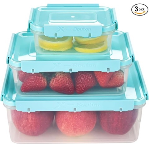 Amazon - Food Storage Containers with Lids Airtight,Leakproof Plastic ...