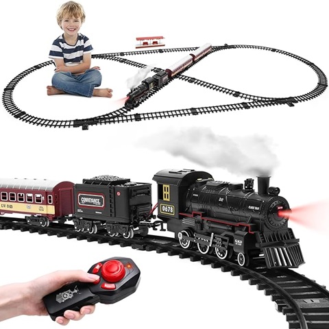 Amazon - Train Set for Kids,Remote Control Locomotive Engine Under ...