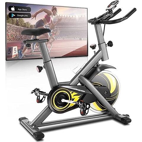 Amazon - FUNMILY Exercise Bikes Stationary with APP Connection, 40 lb ...