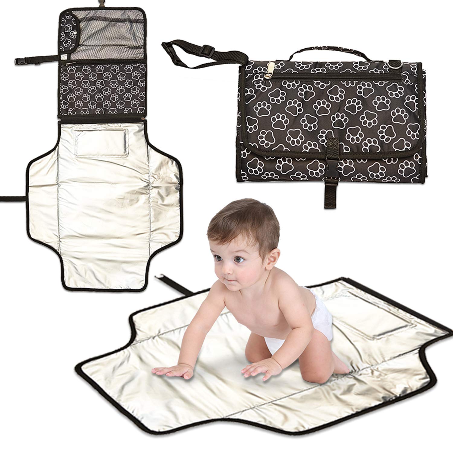 Amazon - YiMeng Portable Diaper Changing Pad Built-in Head Cushion ...