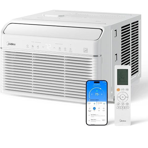 Amazon - Midea 12000 BTU Smart Inverter Air Conditioner Window Unit ...