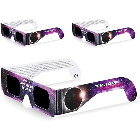 Amazon - Solar Eclipse Glasses CE and ISO Certified Eclipse Glasses 3 ...