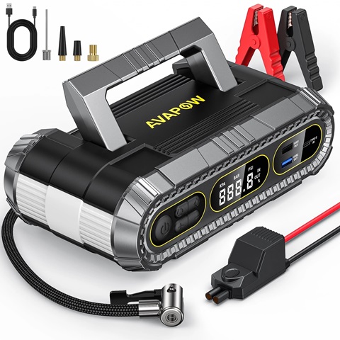 Walmart - AVAPOW Jump Starter with Air Compressor, 4000A Battery Jump ...