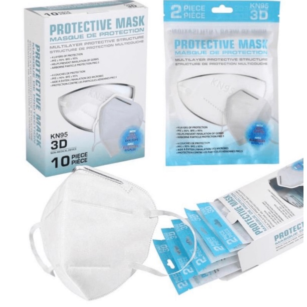 Walmart - 10 Pack, 3D K_N_95 Personal Face Mask 4-Layer : $19.99 ( $49.99 )